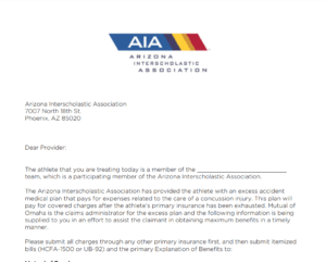 AIA HeadStrong Provider Letter - Barrow Neurological Institute